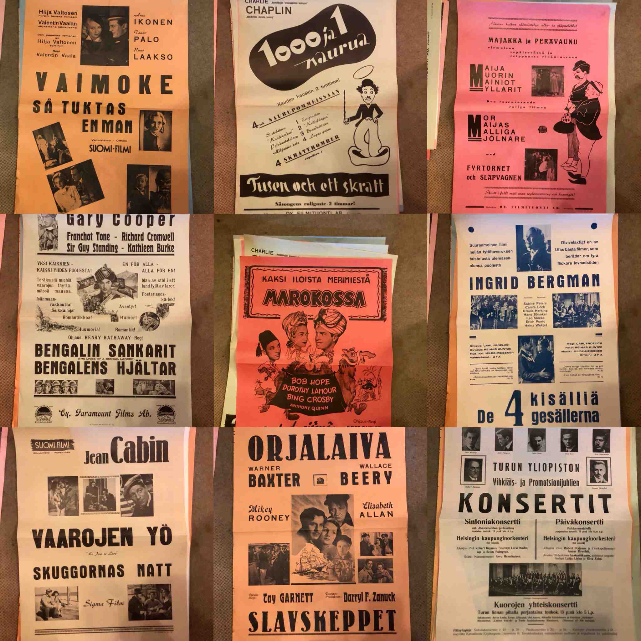 ELOKUVA YMM. JULISTEET | Antiikkiliike Wanha Elias