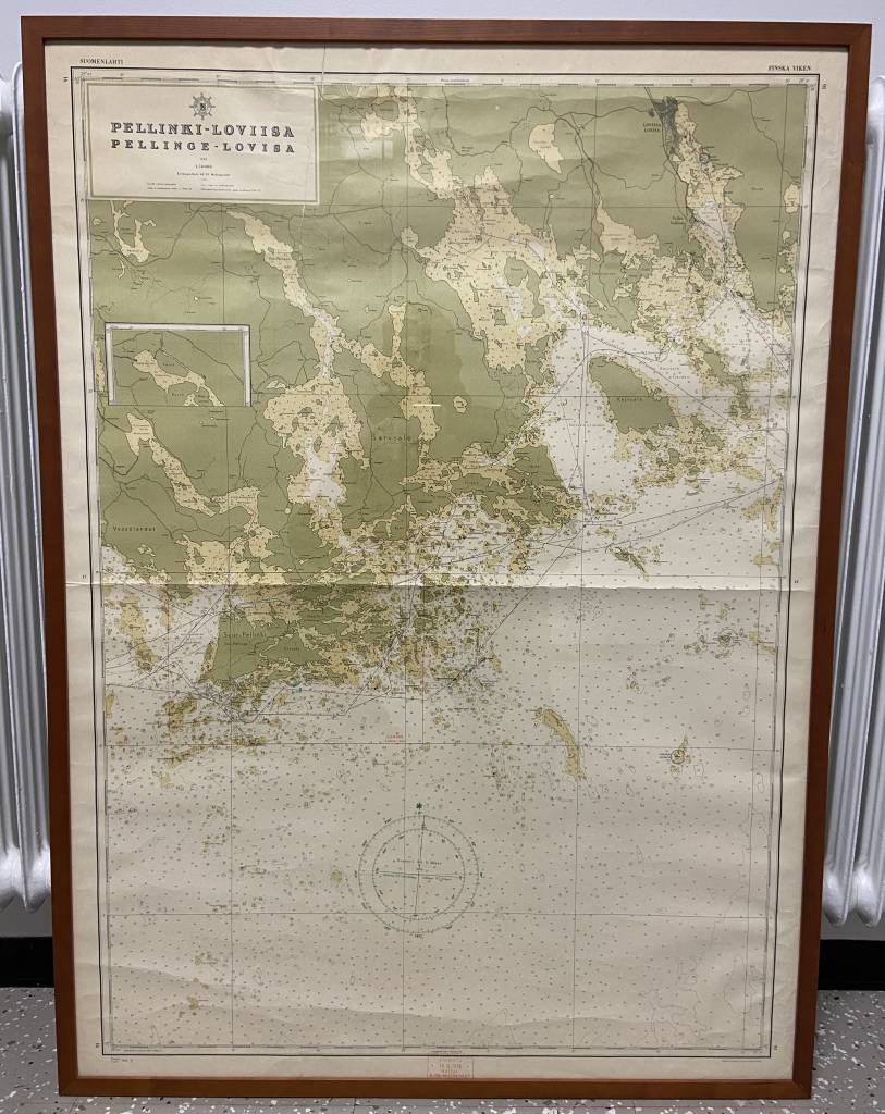 MERIKARTTA PELLINKI-LOVIISA | Antiikkiliike Wanha Elias